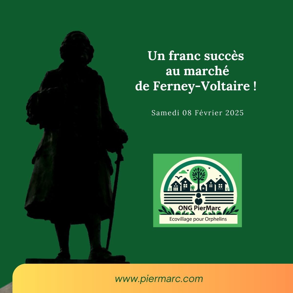 PierMarc France au marché de Ferney-Voltaire ! - ONG PierMarc